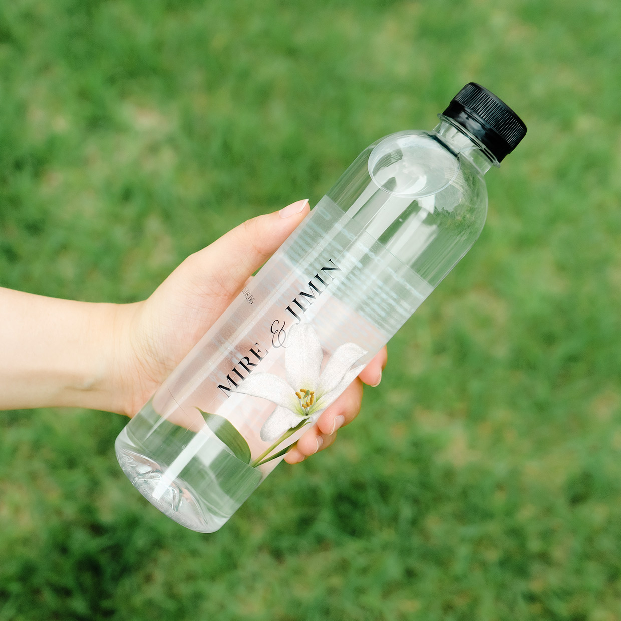 레이블워터 투명라벨 500ml